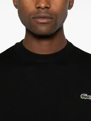Lacoste Crocodile-patch Sweater - Black