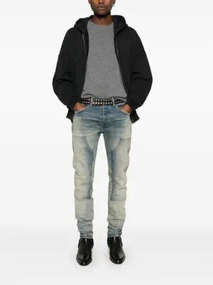 Palm Angels Curved-logo Sweater - Grey
