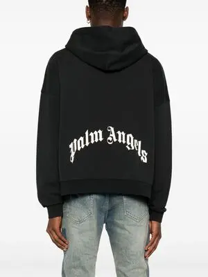 Palm Angels Curved-logo Hoodie