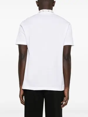 Versace Logo-embroidered Polo Shirt