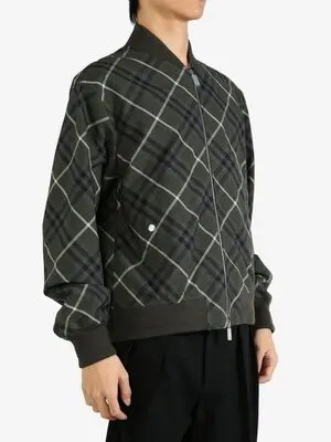Burberry Check Jacket - Grey