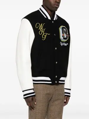 Off-White Crystal-embellished Bomber Jacket