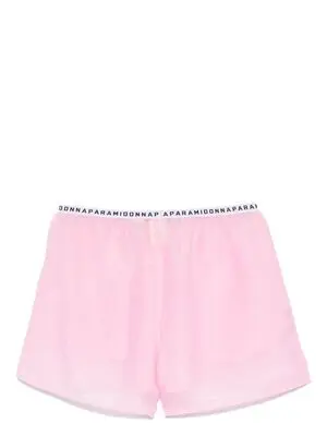 PARAMIDONNA Silk Beach Shorts - Pink