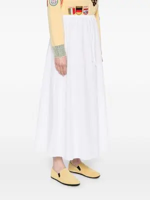 Matteau Organic Cotton A-line Skirt - White