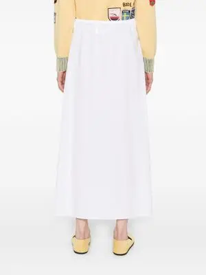 Matteau Organic Cotton A-line Skirt - White