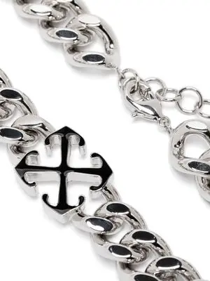 Off-White Arrow Chain Necklace - Silver