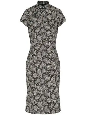 Shanghai Tang Mock Neck Dresses