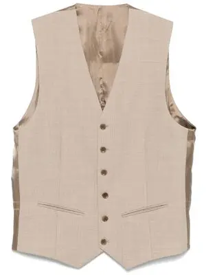 FURSAC Mélange-effect Virgin Wool Waistcoat