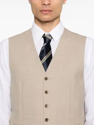 FURSAC Mélange-effect Virgin Wool Waistcoat
