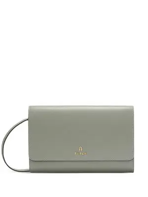 Furla Leather Flap Wallet - Green