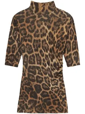 Stella McCartney Leopard-print Top - Brown