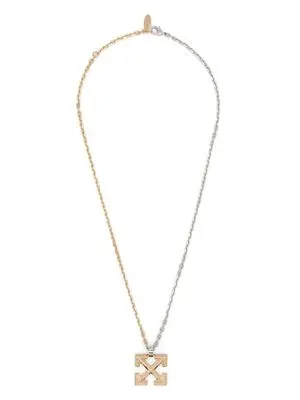 Off-White Arrows Two-tone Necklace - Gold