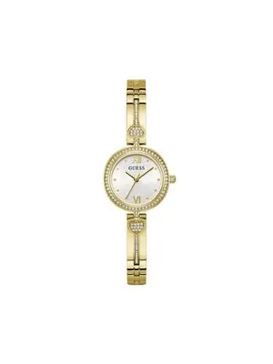 Guess Crystal Quartz 27mm Watch - White