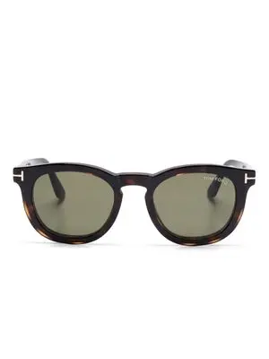 TOM FORD Pantos-frame Glasses - Brown