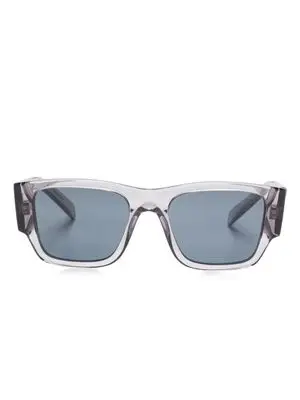 Prada Enamel Triangle Logo Sunglasses - Black
