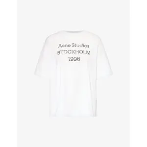 Acne Studios Logo-pattern Cotton-jersey T-shirt