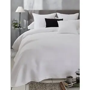 THE WHITE COMPANY Mason Cotton Bedspread 300cm X 270cm - White