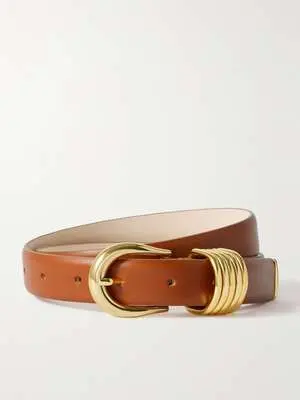 DEHANCHE Déhanche Hollyhock Leather Belt Tan
