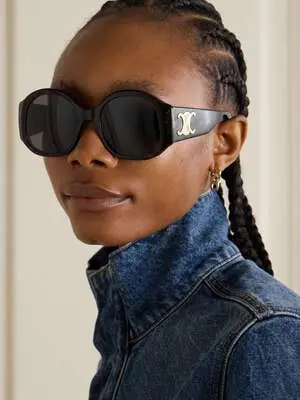 Celine Maxi Triomphe Sunglasses - Tortoiseshell