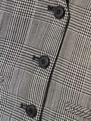 Wardrobe.NYC Paneled Prince Of Wales Checked Wool Vest - Gray