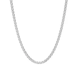 DONATELLO GIAN Sterling Flat Mariner Link Chain - Silver