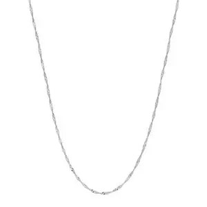 DONATELLO GIAN Sterling Twisted Chain Necklace - Silver