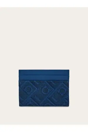 FERRAGAMO Credit Card Holder - Denim