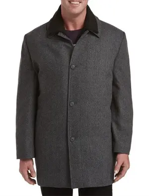 Calvin Klein Herringbone Zale Overcoat