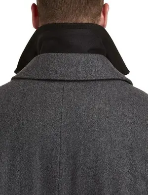 Calvin Klein Herringbone Zale Overcoat