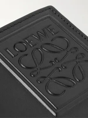 Loewe Logo-embossed Leather Billfold Wallet