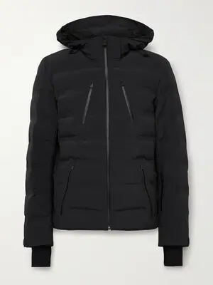 Aztech Mountain Nuke Suit Quilted Hooded Down Ski Jacket - Black