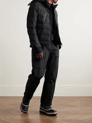 Aztech Mountain Nuke Suit Quilted Hooded Down Ski Jacket - Black
