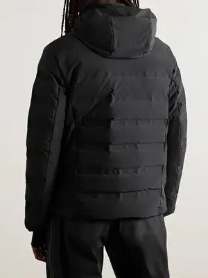 Aztech Mountain Nuke Suit Quilted Hooded Down Ski Jacket - Black
