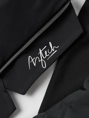 Aztech Mountain Nuke Suit Quilted Hooded Down Ski Jacket - Black