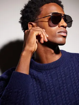 Dior Diorblacksuit A3u Aviator-style Sunglasses