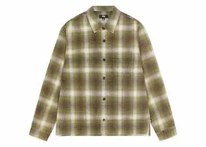 StÜssy Rocco Flannel Plaid Shirt - Green