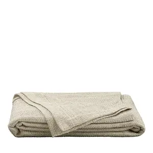 DEA LUXURY LINENS Dea Palm Beach Boucle Coverlet, King - Pearl Grey