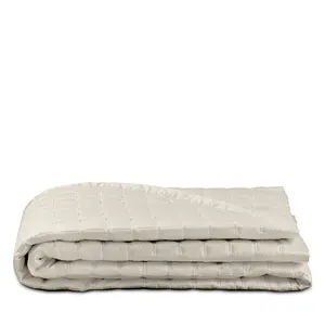 DEA LUXURY LINENS Dea Palm Beach Minerva Coverlet, Queen - Light Sand