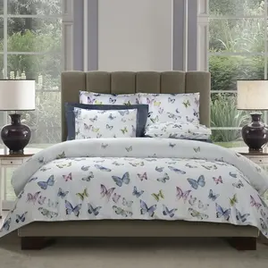 DEA ITALIAN LINENS Dea Palm Beach Farfalle Butterfly Sateen King Sham