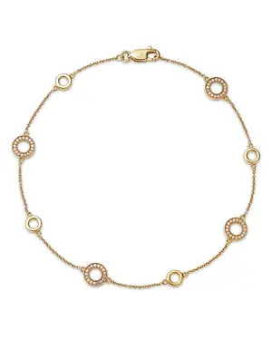 Bloomingdale'S Diamond Circle Bracelet In 14k Yellow - Gold