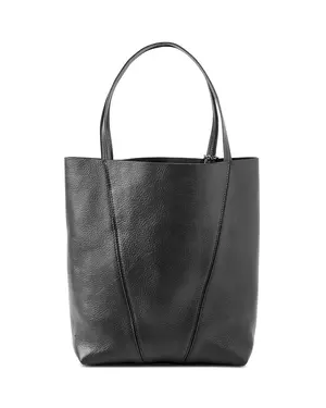 Chloé Medium Spin Leather Tote - Black Leather