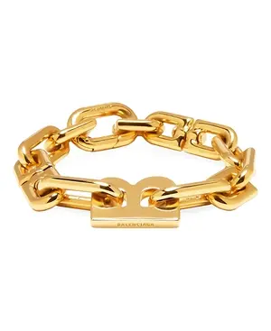 Balenciaga B Chain Thin Bracelet - Gold