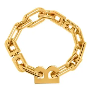 Balenciaga B Chain Thin Bracelet - Gold