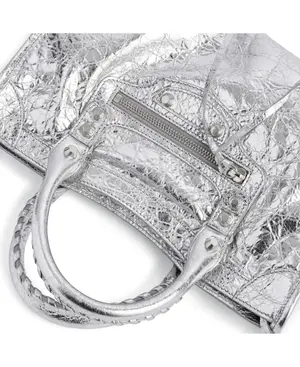 Balenciaga Le City Metallized Handbag - Silver