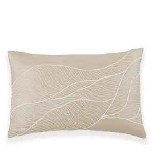 Donna Karan New York Dune Embroidered King Sham - Taupe
