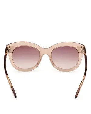 TOM FORD Butterfly Sunglasses, 53mm - Brown/brown