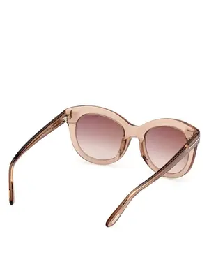 TOM FORD Butterfly Sunglasses, 53mm - Brown/brown