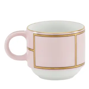 GINORI 1735 Colonna Diva Coffee Cup - Rosa