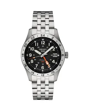 SEIKO 5 Sports Watch, 39mm - Black/silver