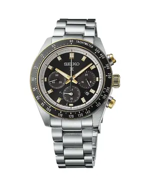 SEIKO Prospex Speedtimer 5 Chronograph, 41mm - Black/silver
